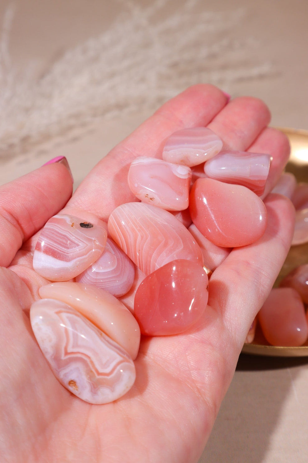 Apricot Agate Tumblestones 20-30mm | Tali and Loz Crystals – Tali & Loz ...