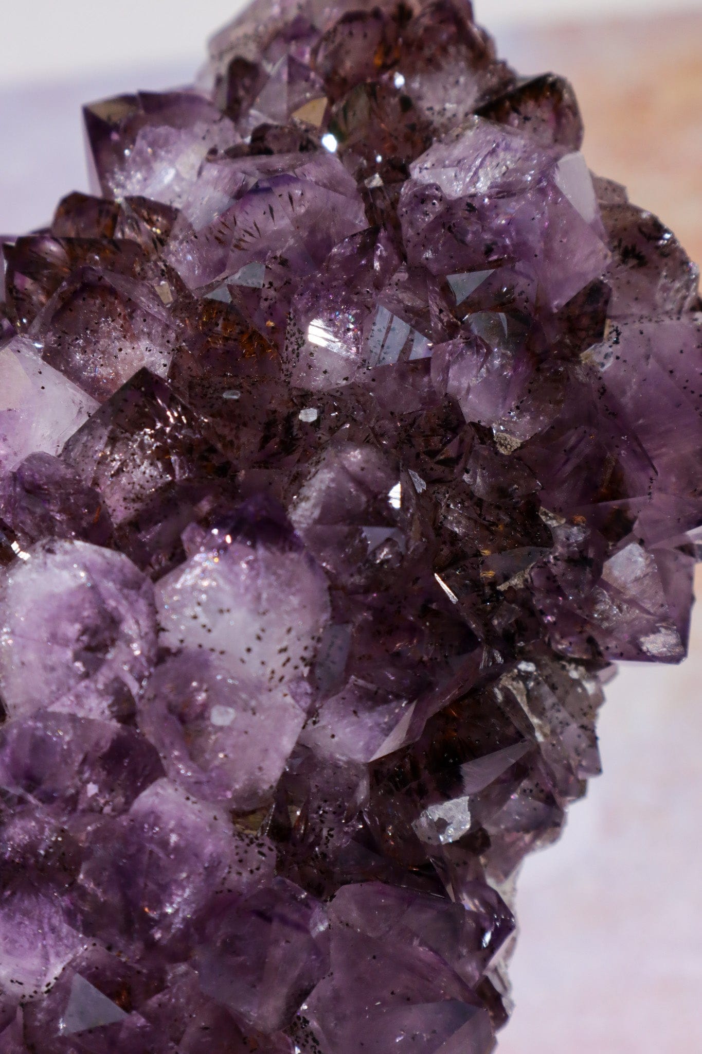 Natural Amethyst Cluster Freeform on Bespoke Stand – Deep Purple ...